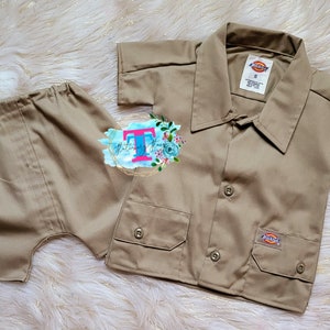BLANK DICKIES 2pc Set KIDS Dickies, Short Sleeves, Pants or Short Set ...