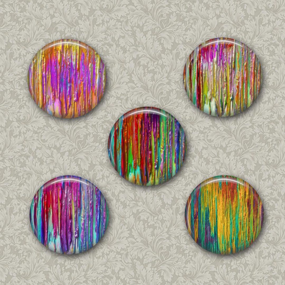 Abstract Glass Fridge Magnets, Glass Magnets, Housewarming Gift, Office ...