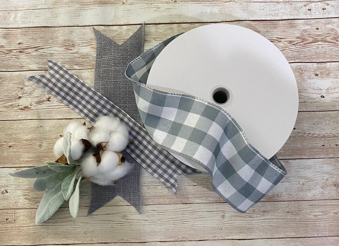 Buffalo Check Burlap Wreath - Etsy