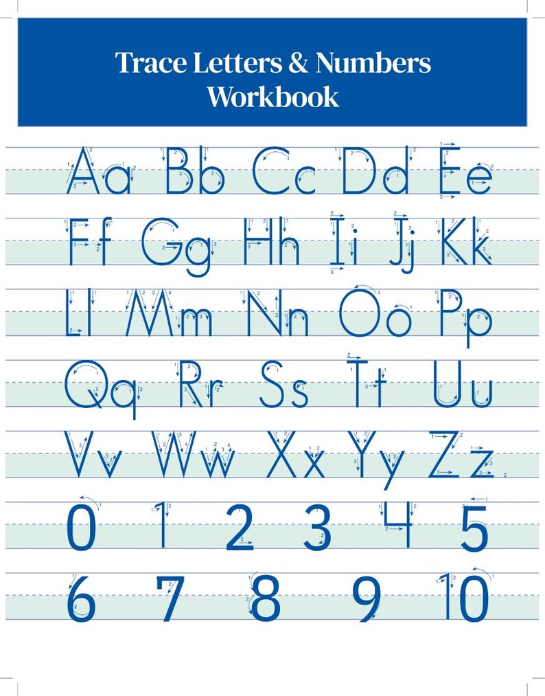 New Generation - My First Primary Pad of Alphabet & Numbers, - Etsy