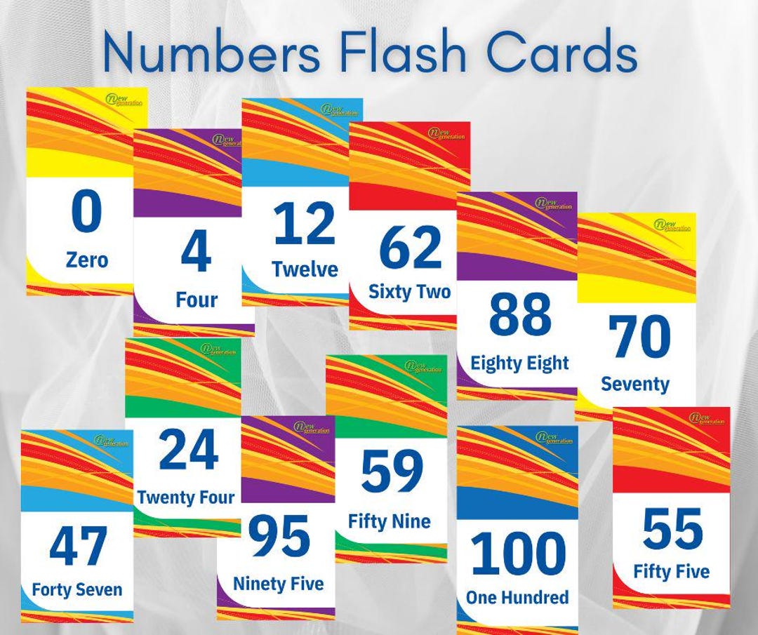 New Generation - Flash Cards Numbers 0 - 100, Toddler, Preschool ...