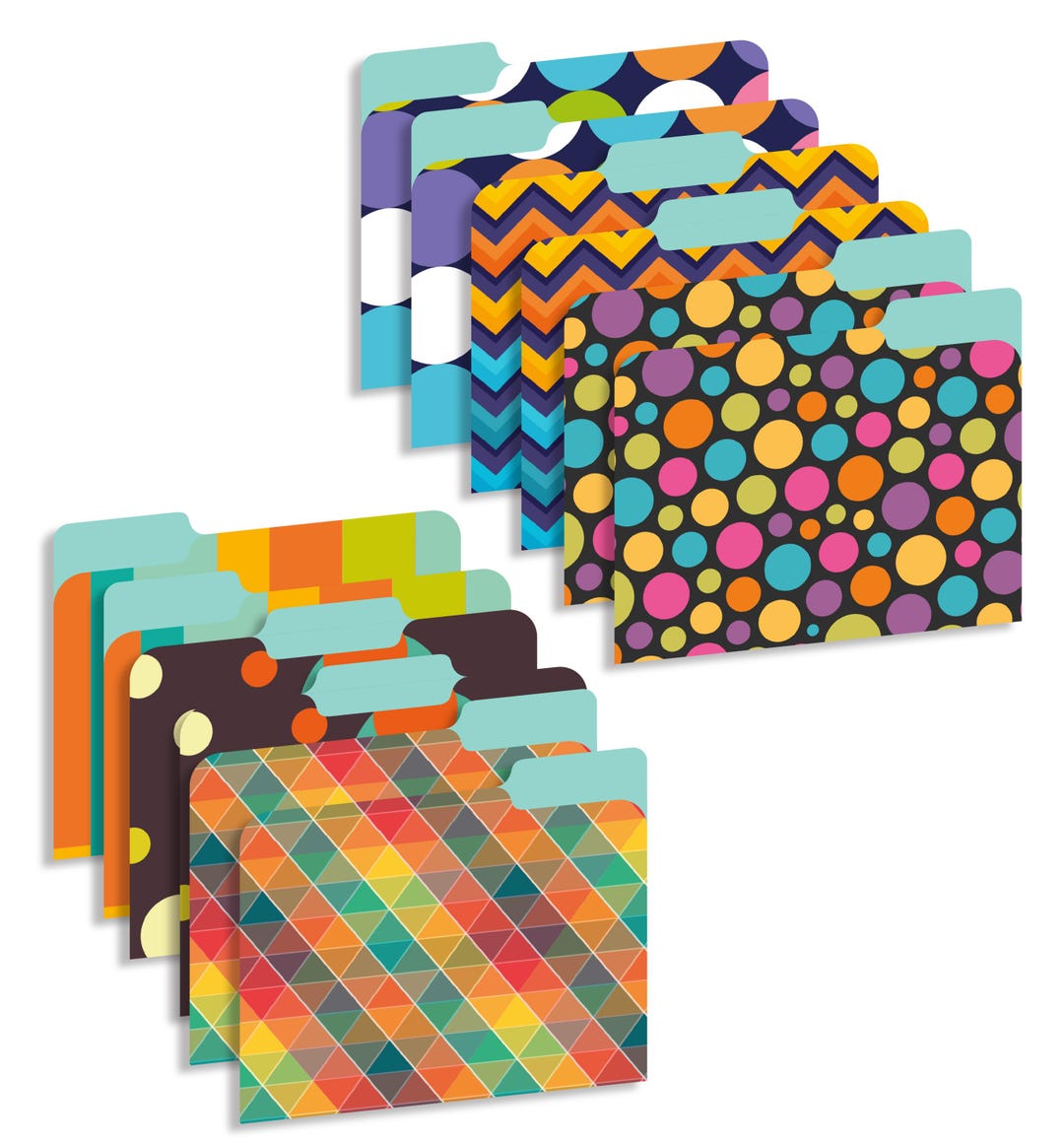 Patterns 1/3 Cut File Folders - With New Generation Say Goodbye to ...
