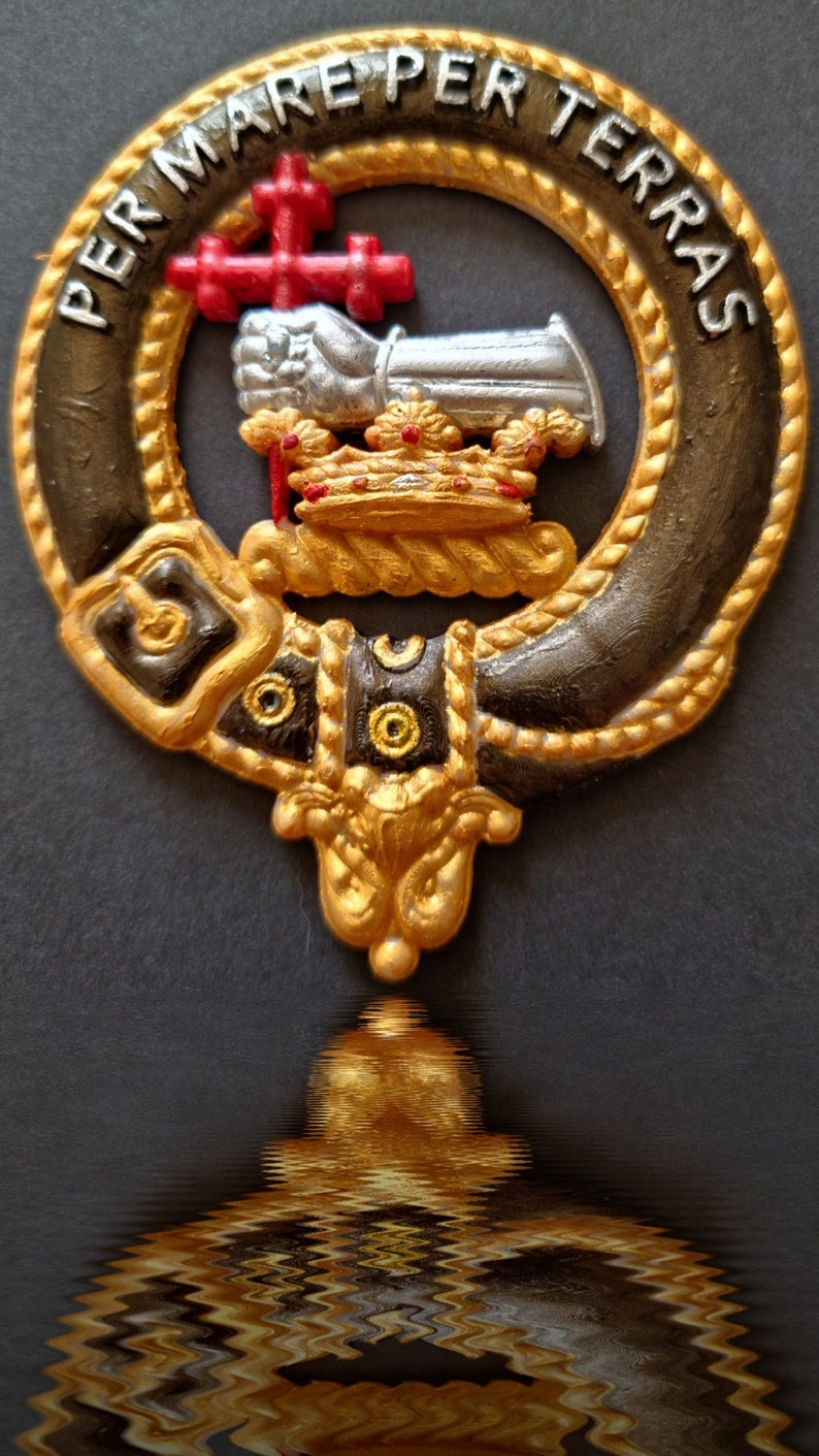 3D Genuine Scottish Clan / Badge (personalised Options Available) - Etsy