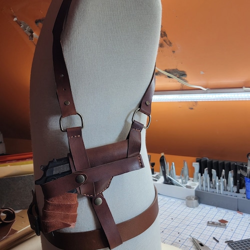 Leather Shoulder Rig Holster PATTERN - Etsy