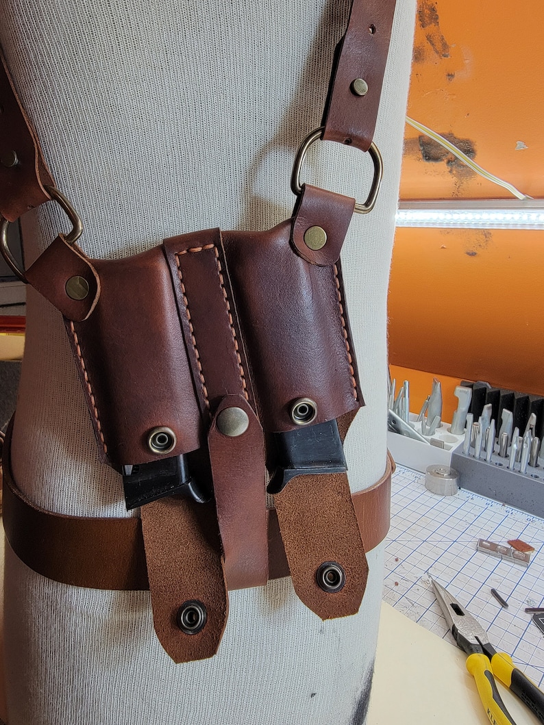 Leather Shoulder Rig Holster PATTERN - Etsy