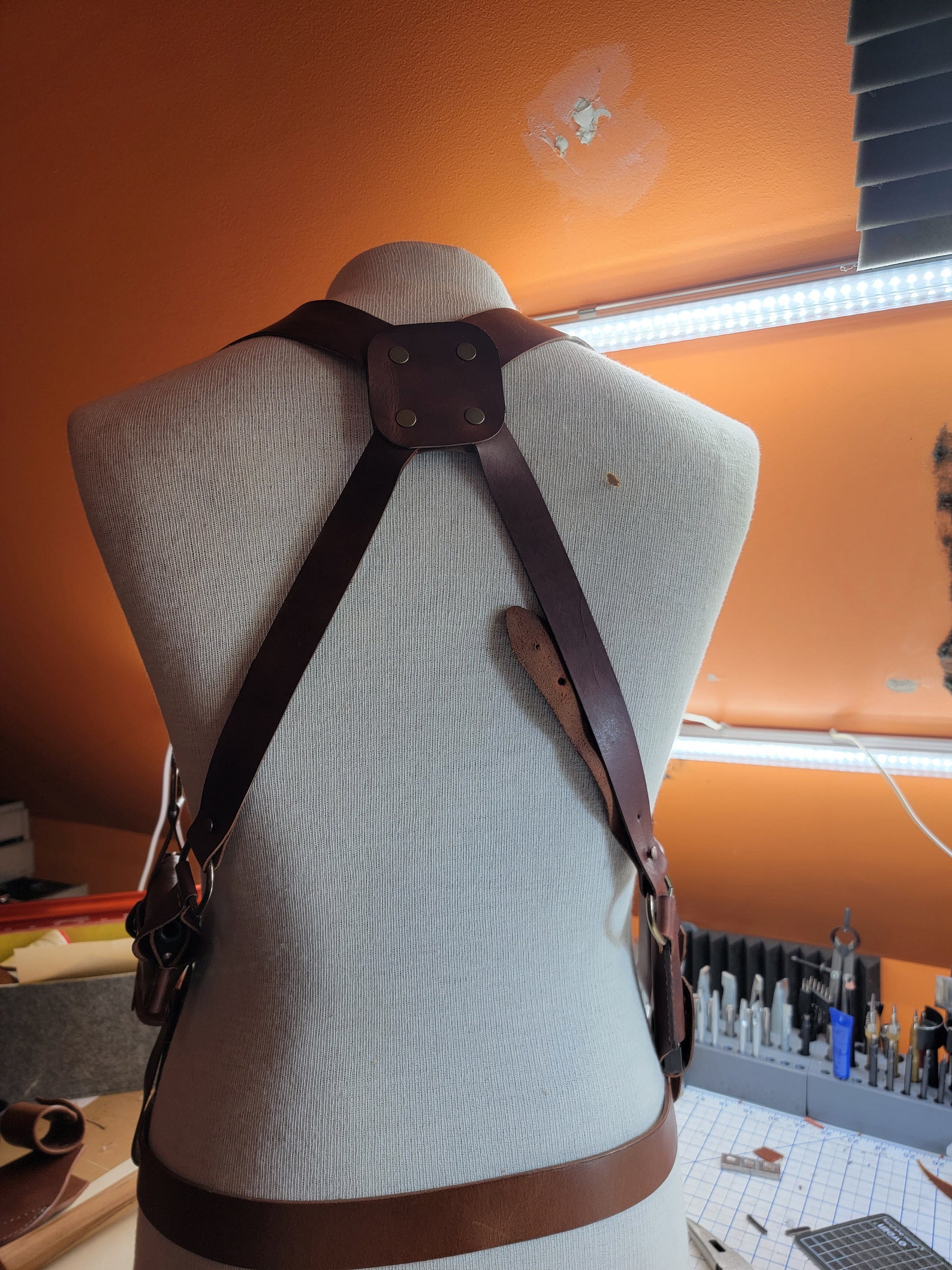 Leather Shoulder Rig Holster PATTERN - Etsy