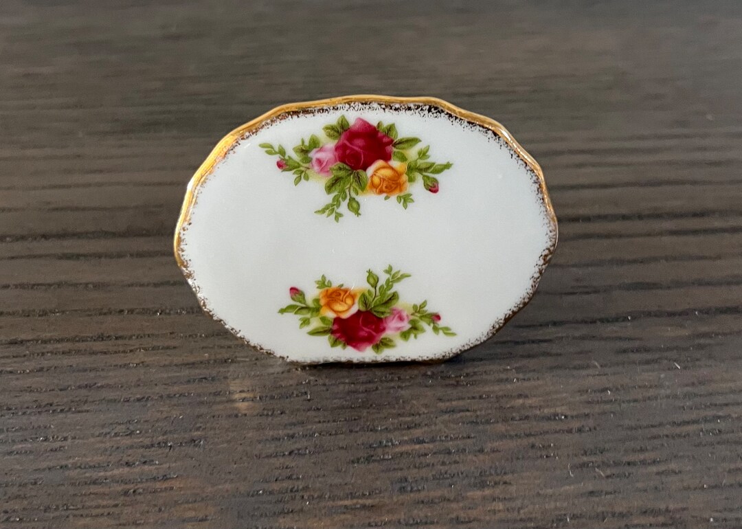Old Country Roses Small Placard, Label by Royal Albert - Etsy
