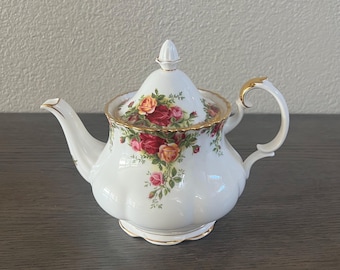 Royal Albert Old Country Roses Teapot - Etsy