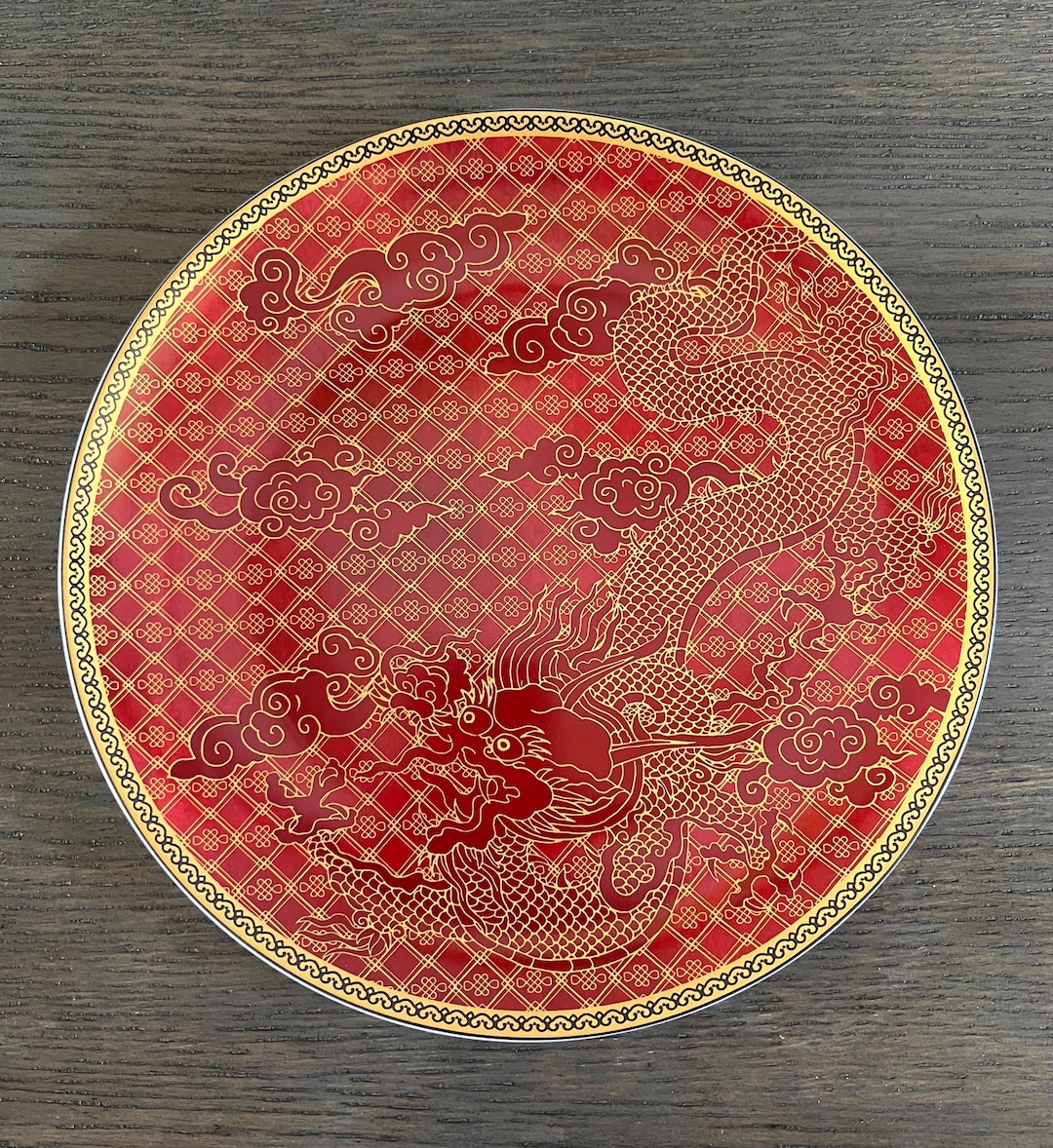 Lunar Dinner Plate - Dragon by Williams Sonoma - Etsy
