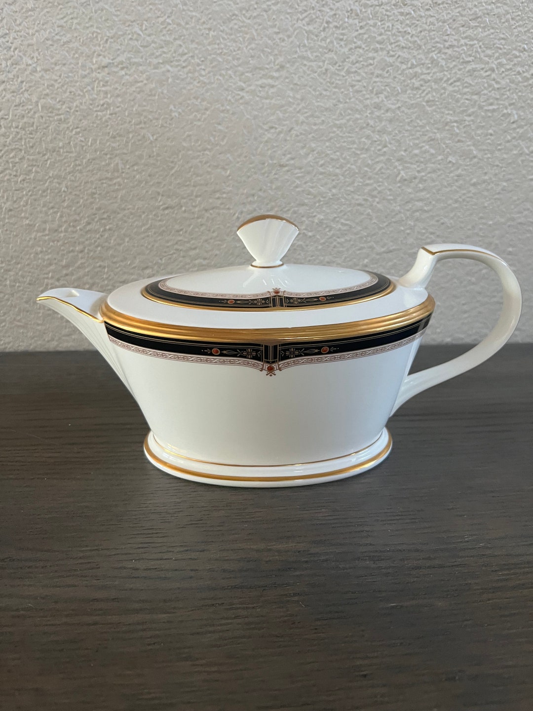 Gold and Sable Teapot by Noritake - Etsy