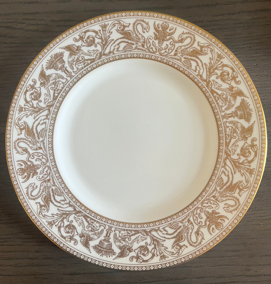 Florentine Gold Salad Plate by Wedgwood - Etsy