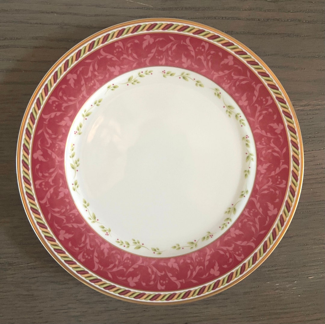 Seasons of Colour Red Salad Plate by Royal Albert - Etsy