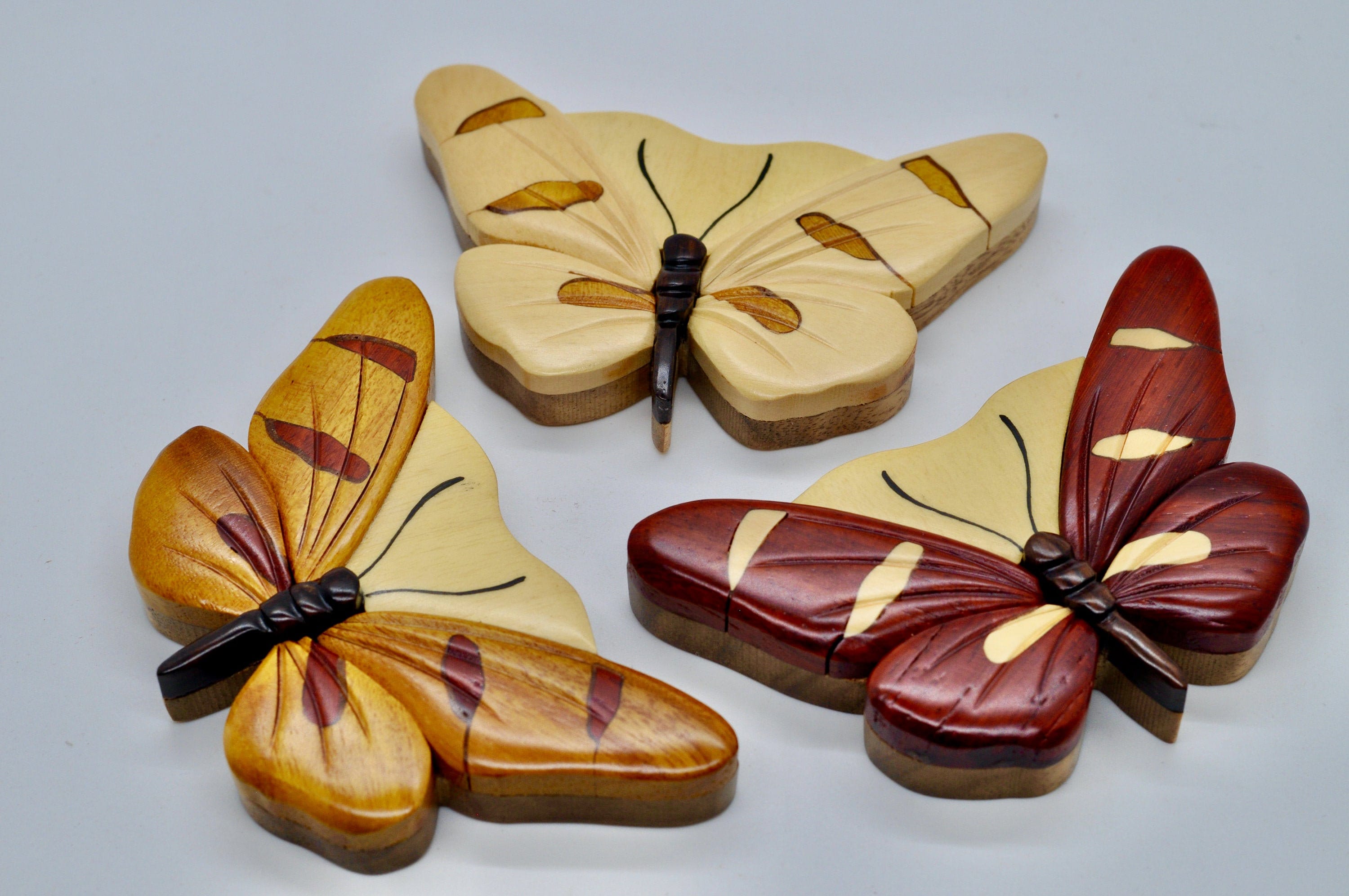 Butterfly Handmade Wooden Fridge Magnet Cute Insect Fridge - Etsy