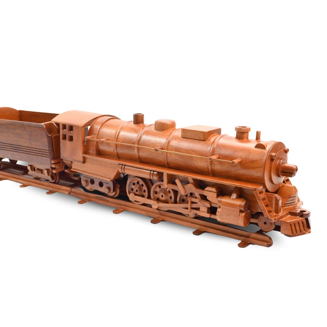 Train Lover Gift Wooden Train Model Gift for Train Lover Gift for Him ...