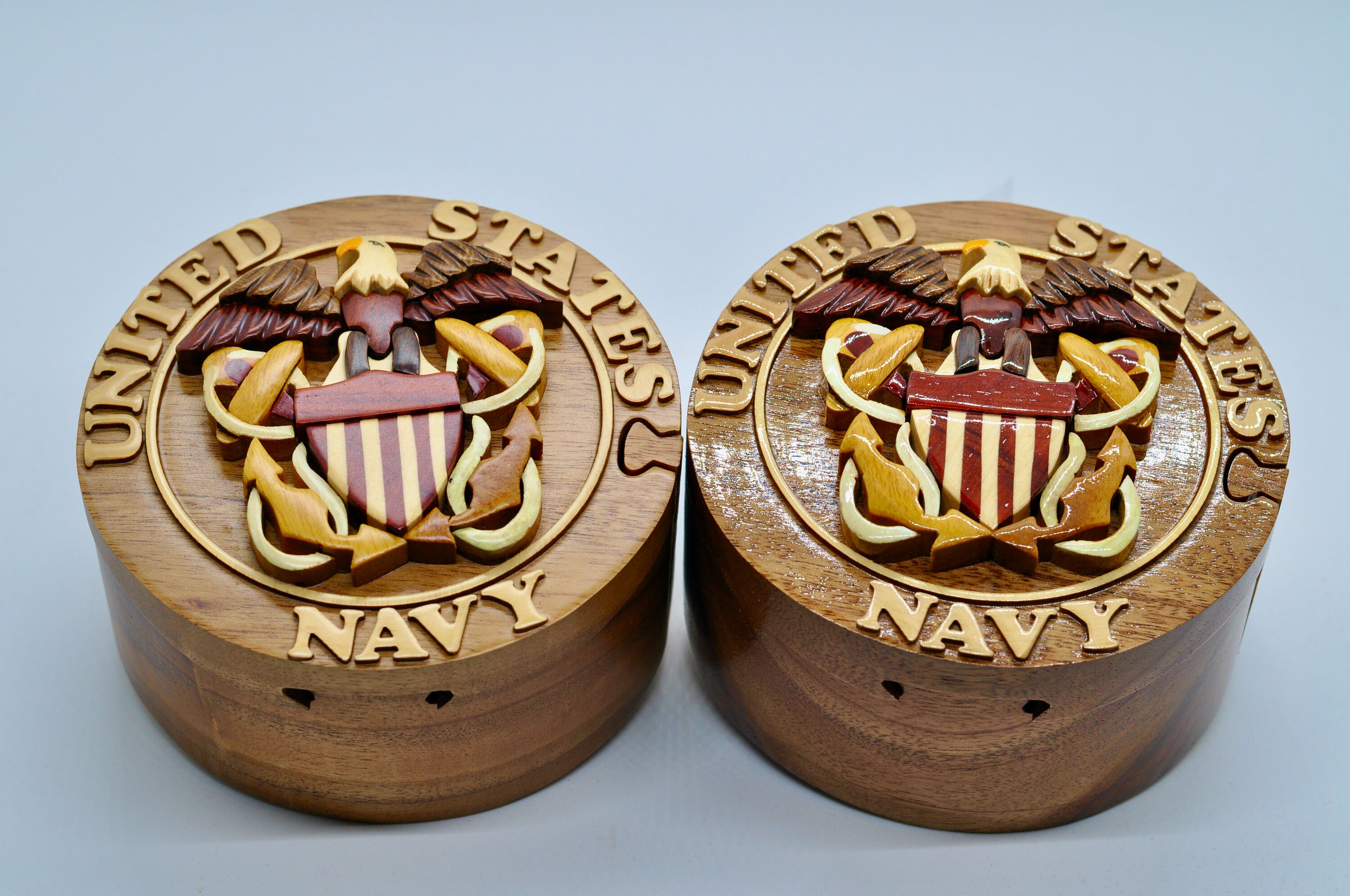 United State Navy Wooden Puzzle Box Wooden Puzzle Box Gift | Etsy