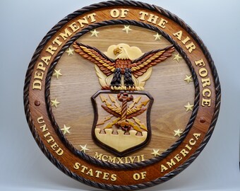 Air Force Logo Wall | Etsy