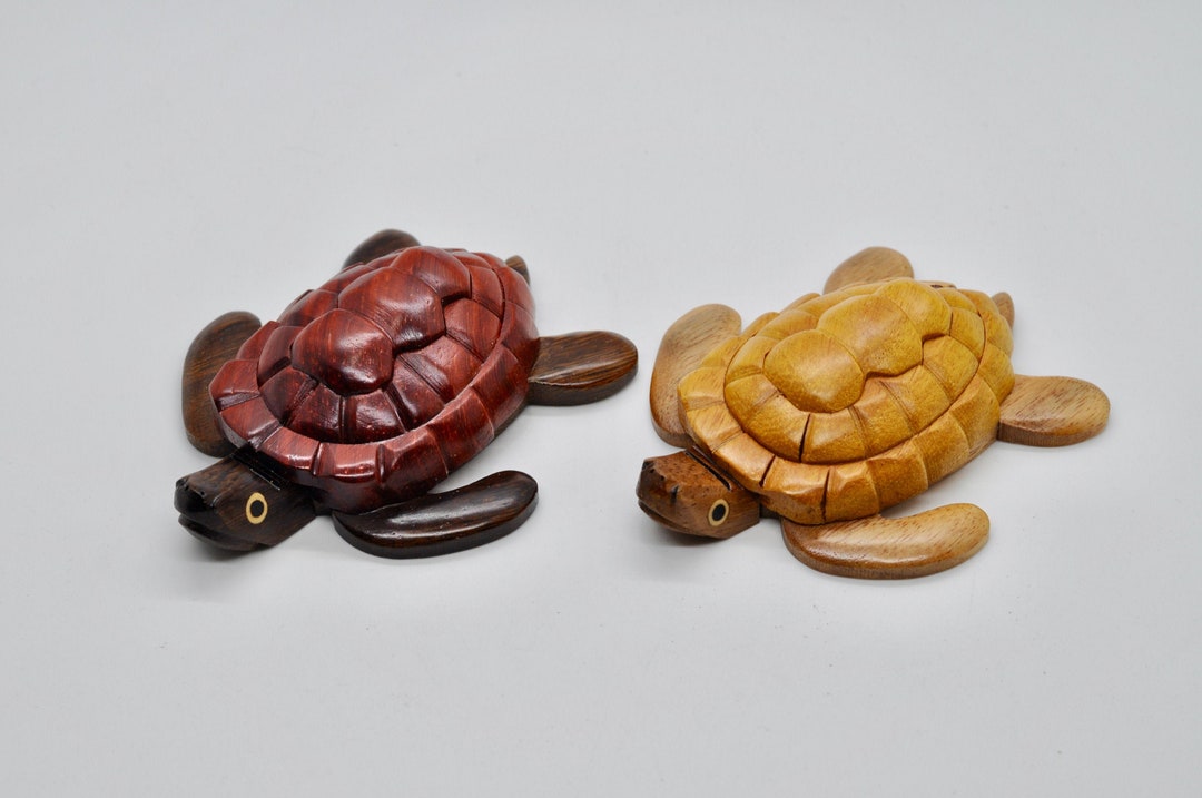 Lucky Turtle Fridge Magnet- Wooden Turtle Fridge Magnet - Cute Animal ...
