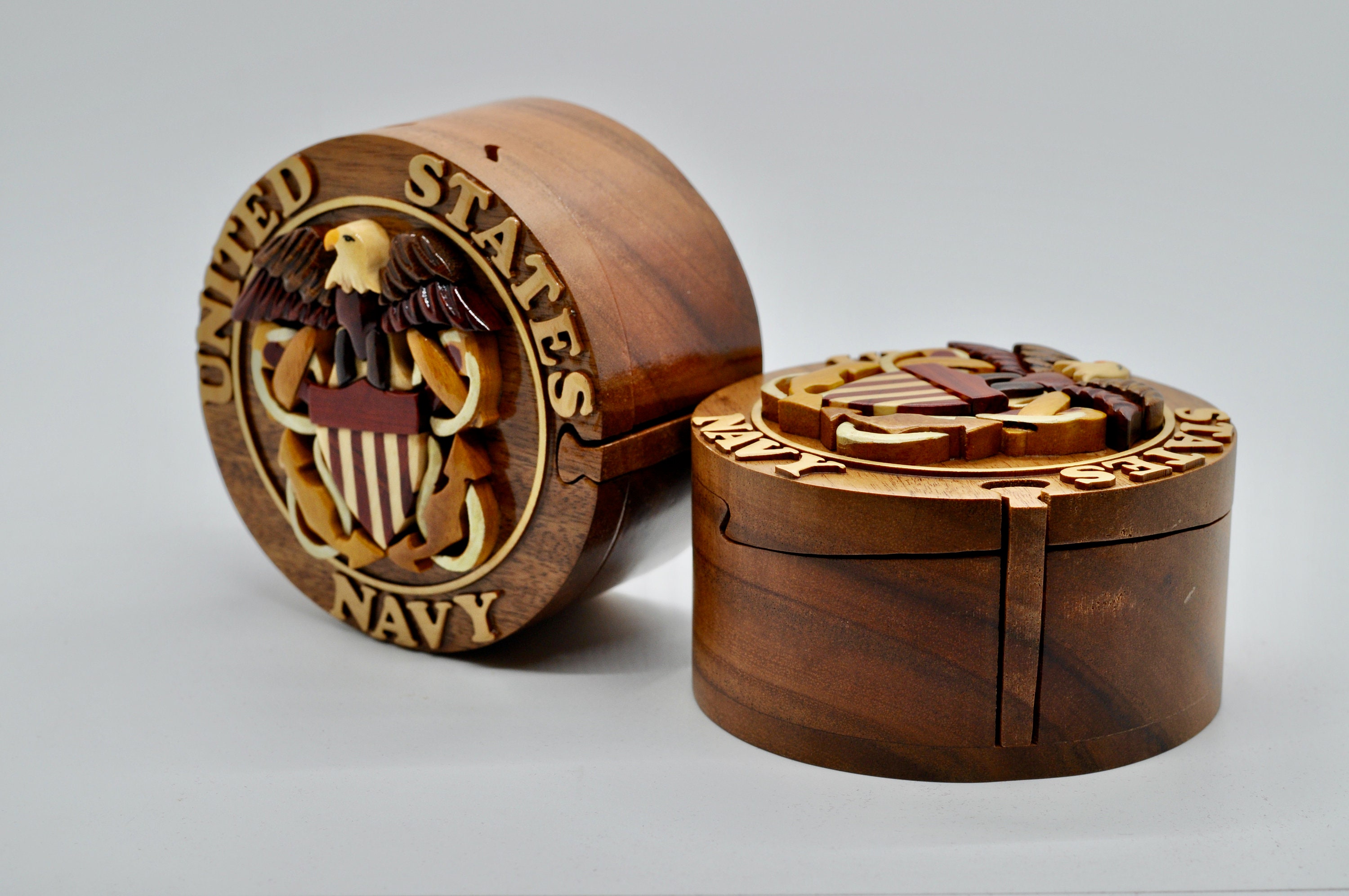 United State Navy Wooden Puzzle Box Wooden Puzzle Box Gift | Etsy