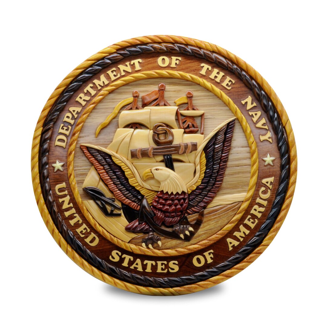 United States Navy Logo - Handmade Wooden Logo - US Navy - Gift for ...