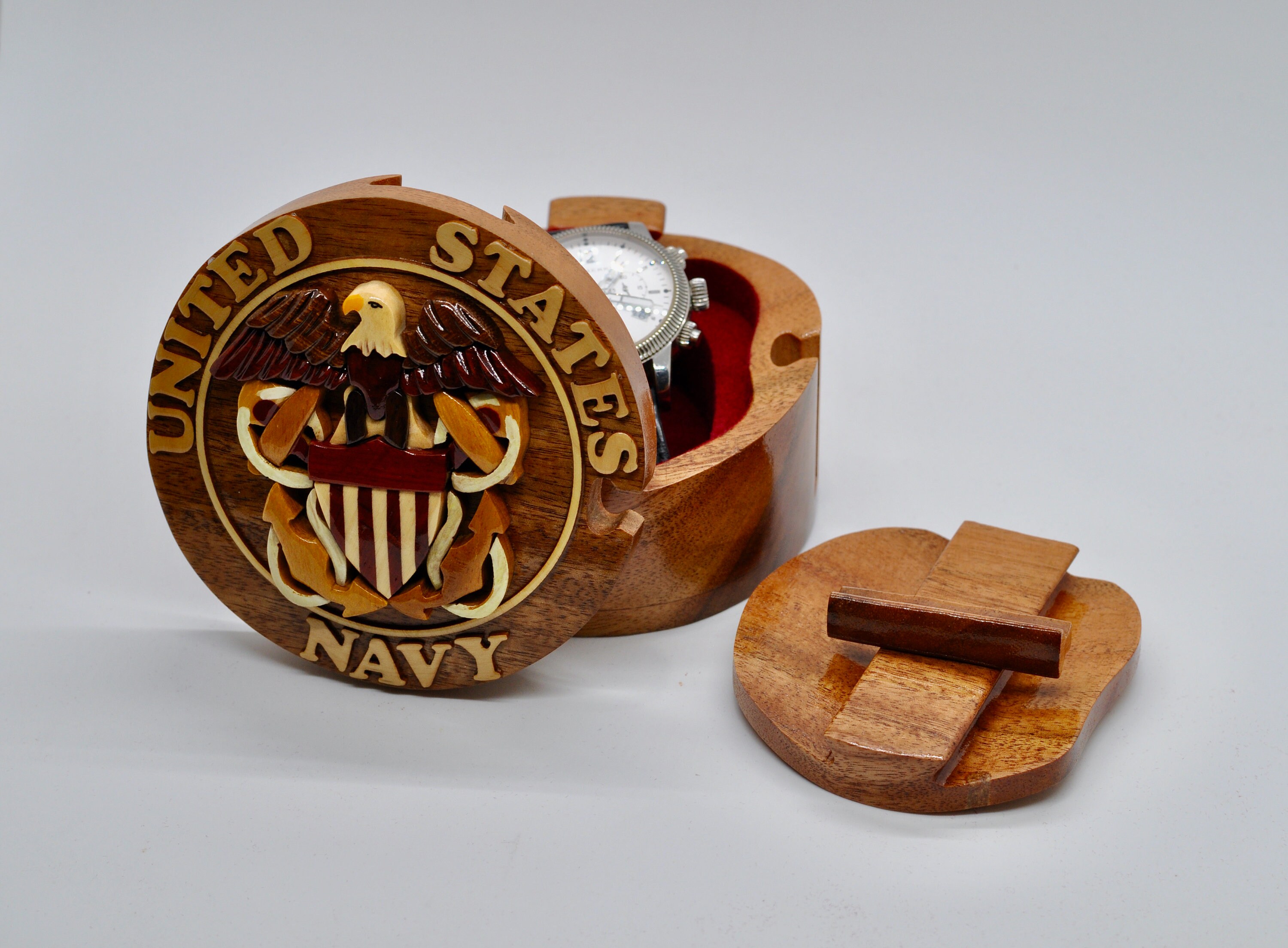 United State Navy Wooden Puzzle Box Wooden Puzzle Box Gift | Etsy