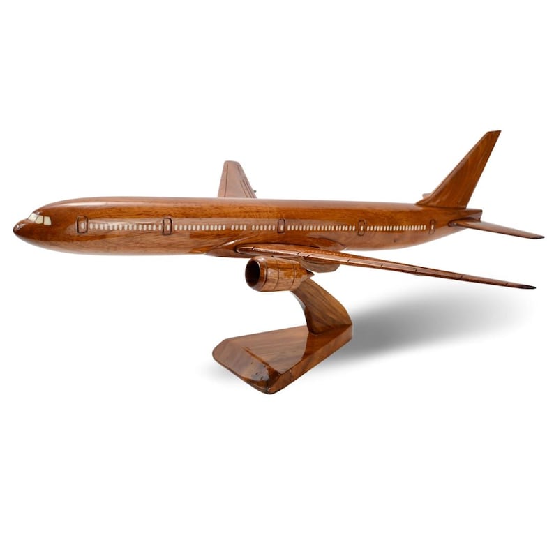Boeing 777 Wooden Airplane Model Gift for Dad Pilot Gift Idea for Pilot ...