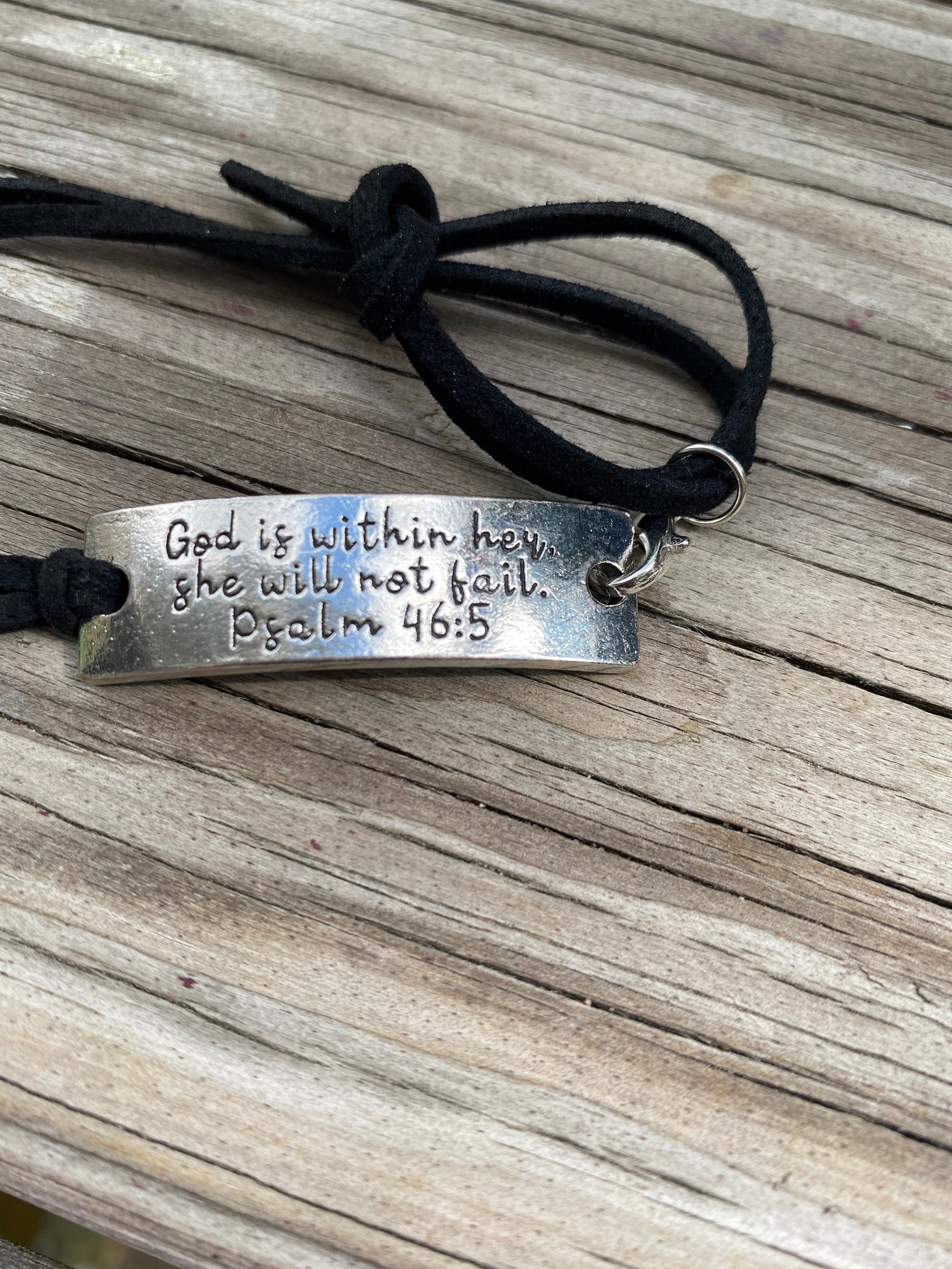 Bible Verse Bracelet, Faith Bracelet,inspirational Jewelry, God Message ...