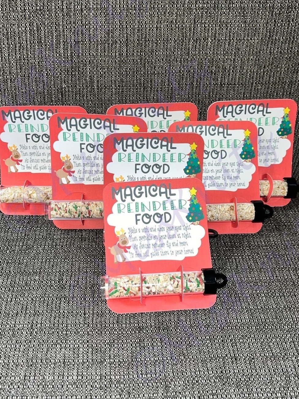 Magical Reindeer Food Card PNG Christmas Reindeer Card PNG - Etsy