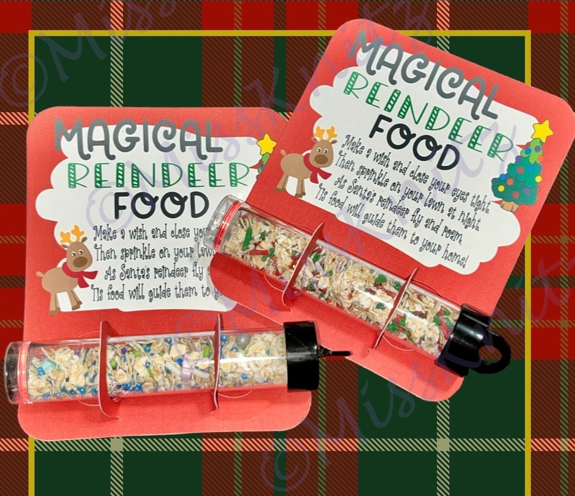 Magical Reindeer Food Card PNG Christmas Reindeer Card PNG - Etsy