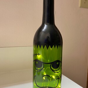 Halloween Frankenstein Bottle - Etsy