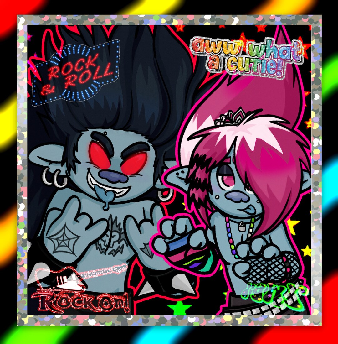 Trolls Rock Branch & Scene Floyd Sticker - Etsy