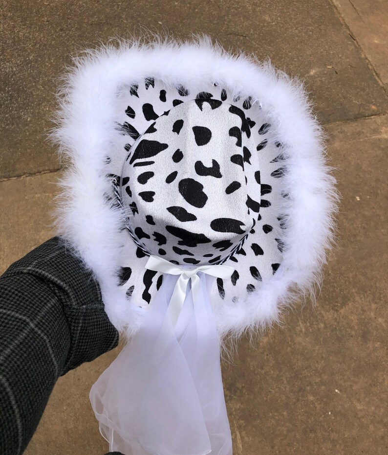 Cow Print Bride Cowgirl Hat With Veil - Etsy