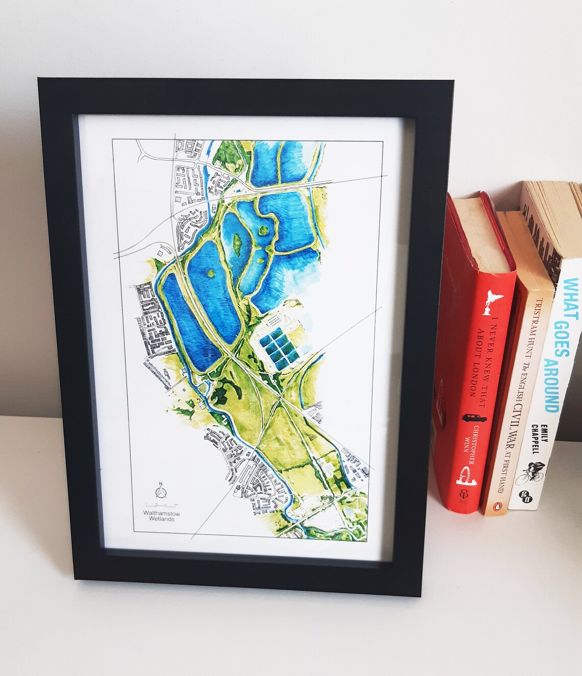 Handmade Map of the Walthamstow Wetlands North-east London - Etsy