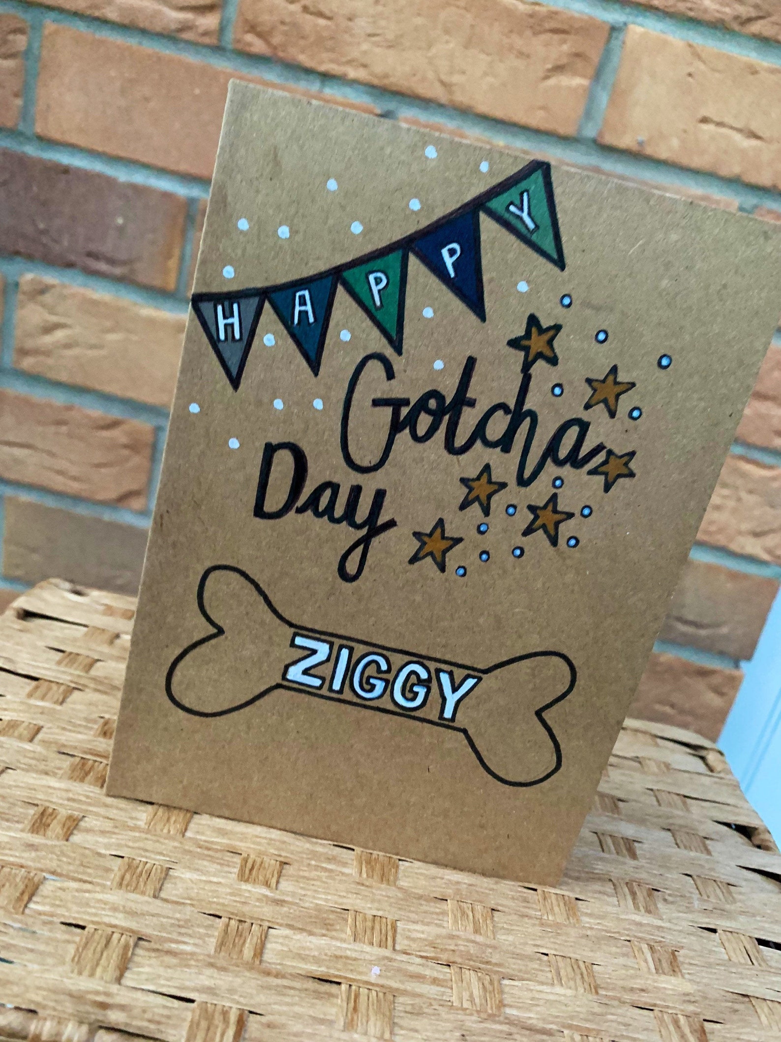 Happy Gotcha Day Personalised Card | Etsy