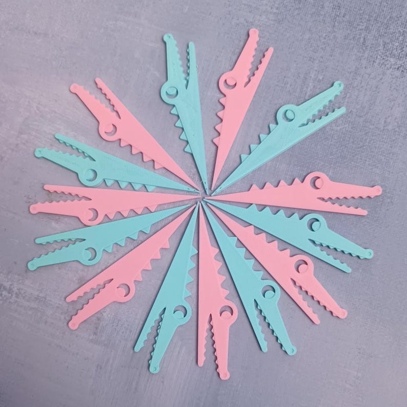 Crocodile Knitting Needle Latch Opener: Magnetic PLA Tool - Etsy