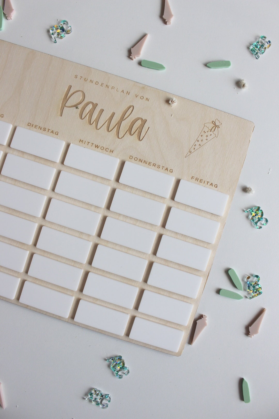 Personalized Timetable as a Gift Idea for Starting School Timetable ...