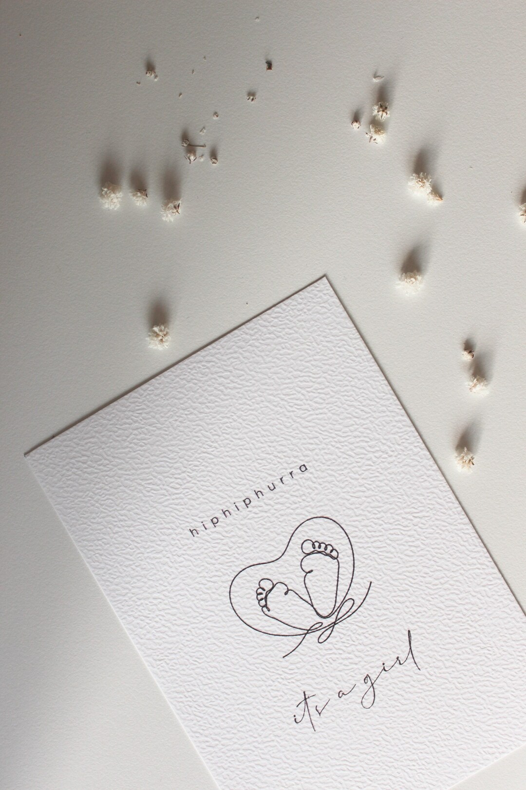 Postcard it's a Girl Birth Card Birthday Postcard Postcard Baby - Etsy