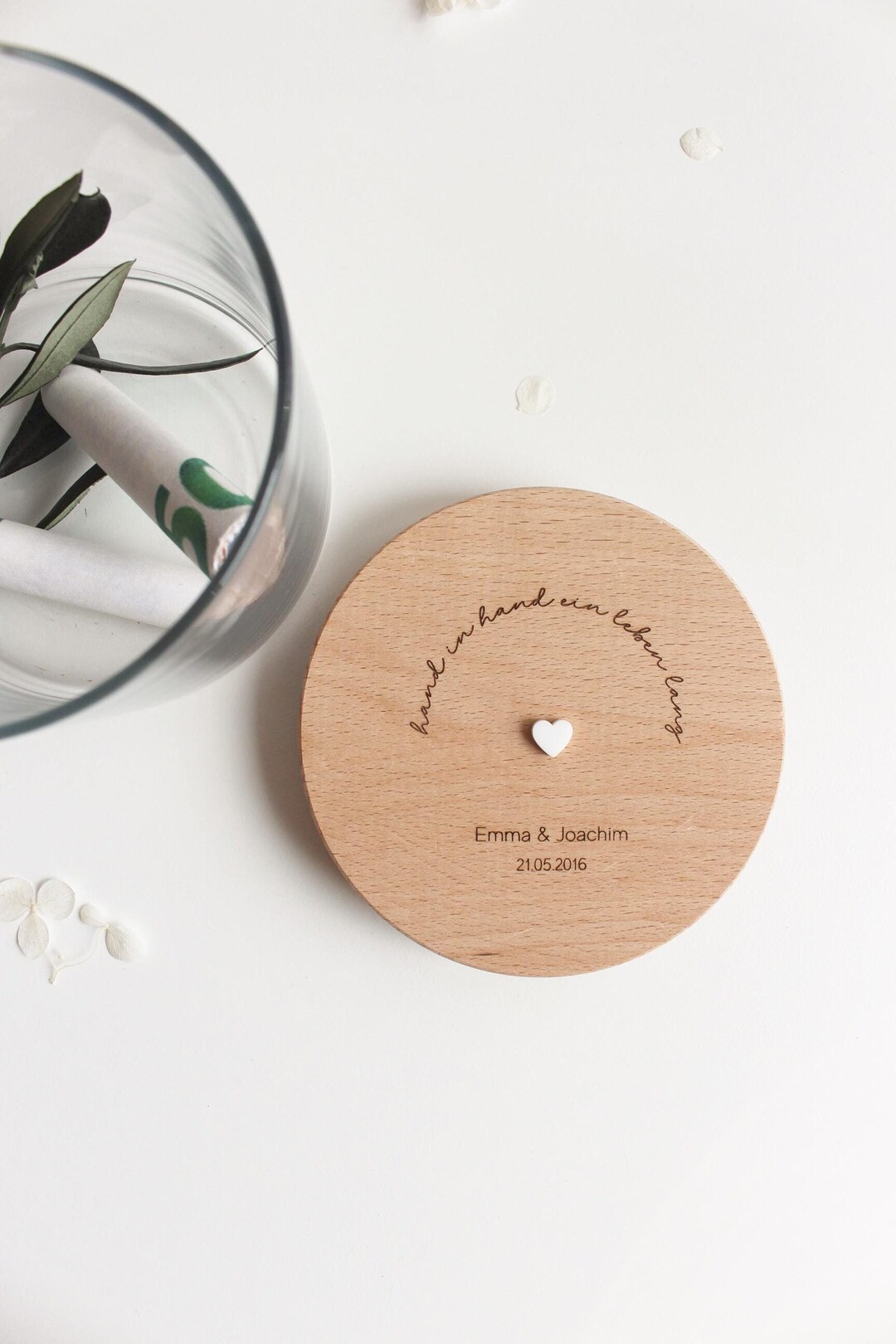 Personalized Storage Jar With Engraved Wooden Lid Money Gift for ...