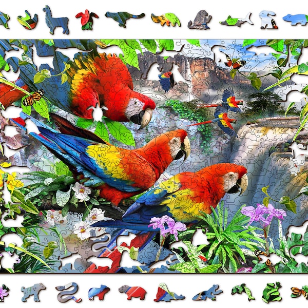 Parrot Jigsaw Puzzle - Etsy
