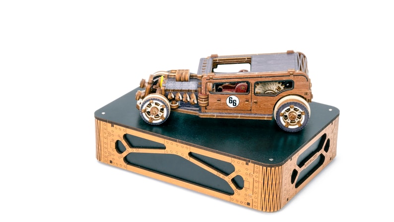 Puzzle 3D "hot Rod Limited Edition" Wooden Vintage Cars Model Kits ...