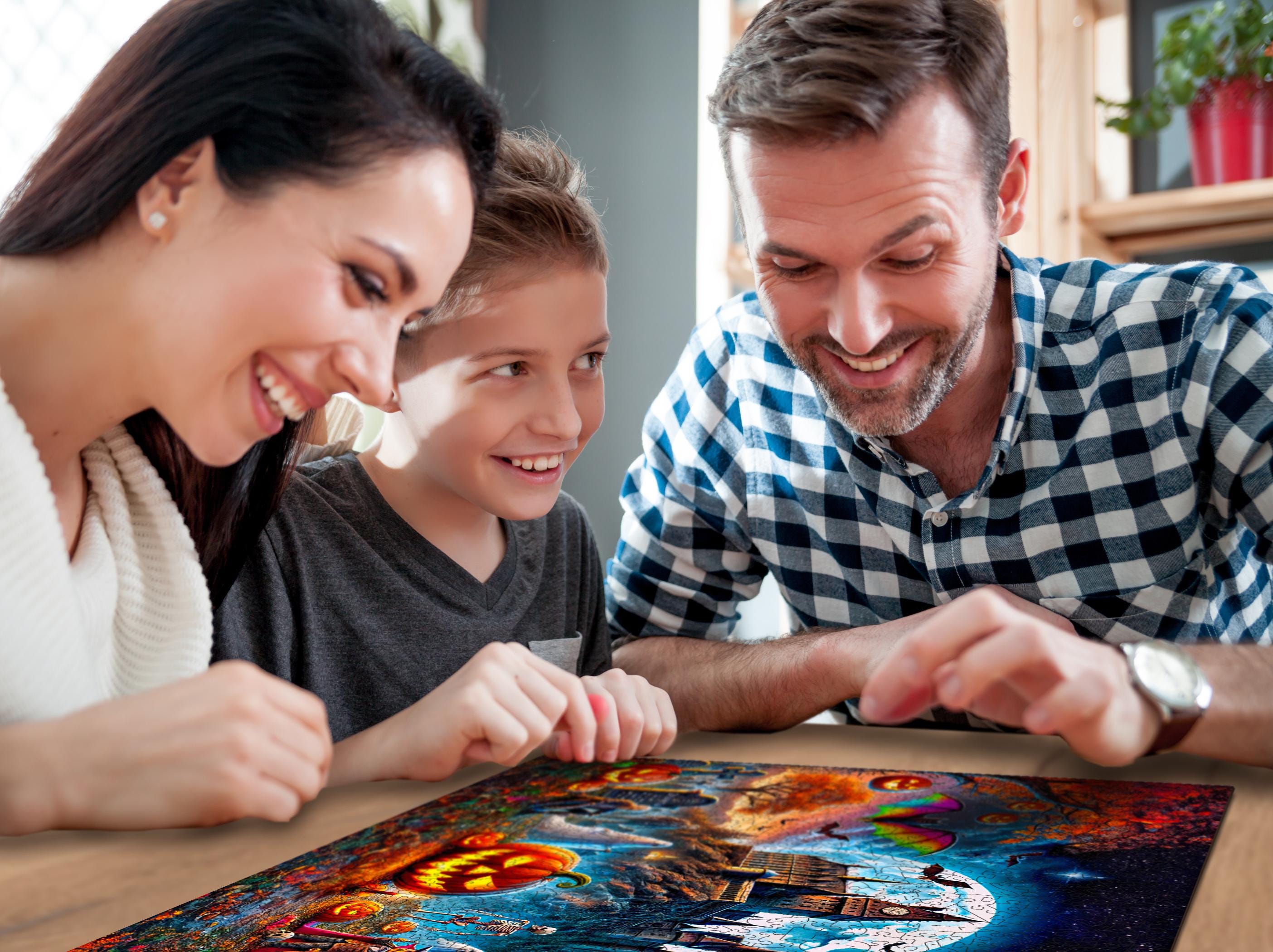 Halloween Castle - Wooden Puzzle - 1000 Piece Wooden Puzzle - Unique ...