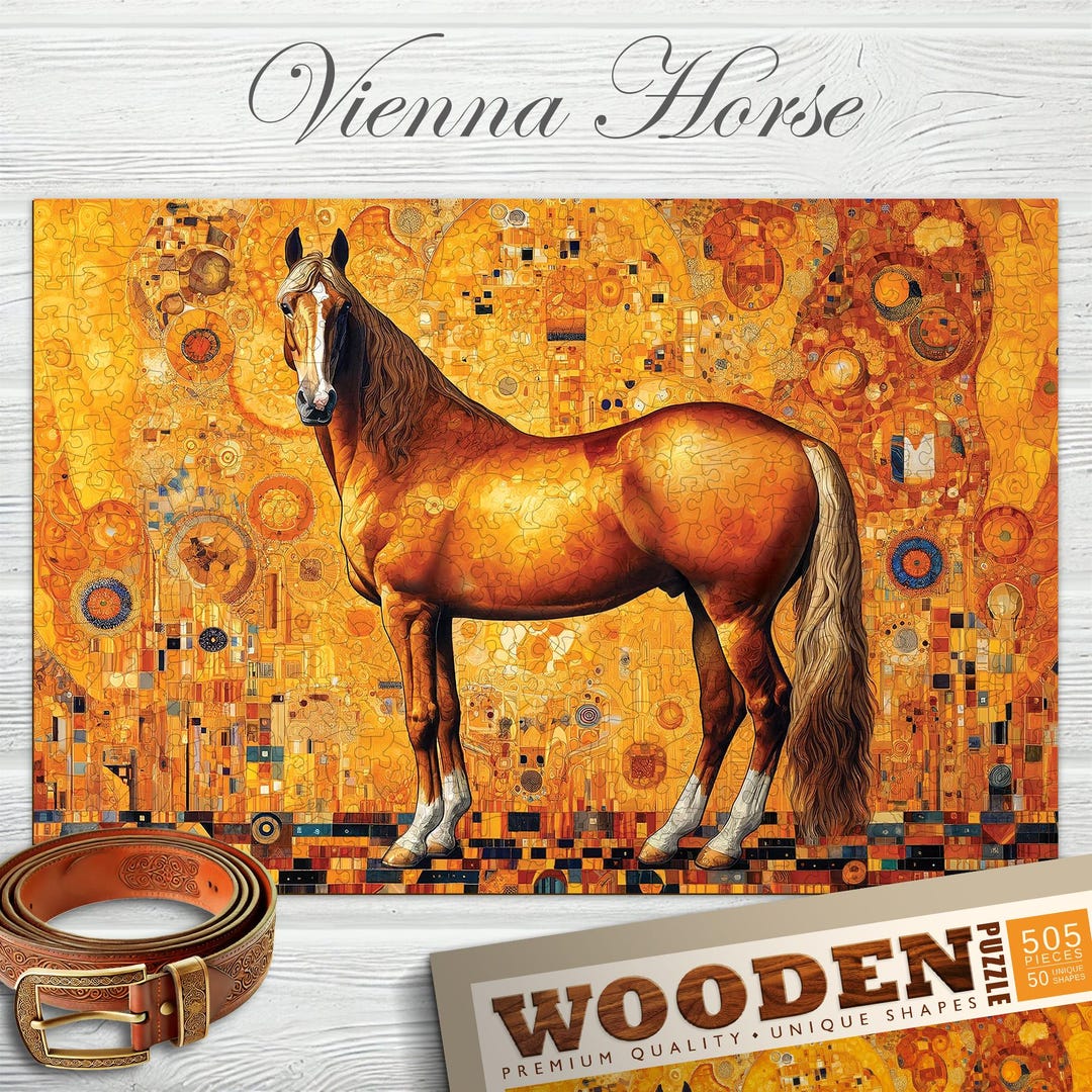 Wooden Puzzle Vienna Horse 500 Pieces - Unique Unusual Jigsaw Puzzles ...