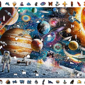 Wooden Jigsaw Puzzle 2000 Pieces "space Odyssey" Starship Cosmos ...