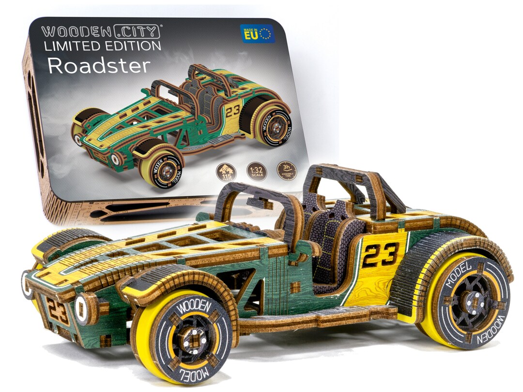 Puzzle 3D "roadster Limited Edition" DIY Wooden Model Kits Adults Build ...