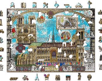 Notre Dame Jigsaw Puzzle - Etsy