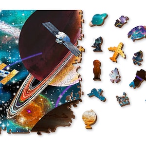 Wooden Jigsaw Puzzle 2000 Pieces "space Odyssey" Starship Cosmos ...