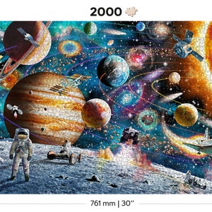 Wooden Jigsaw Puzzle 2000 Pieces "space Odyssey" Starship Cosmos ...