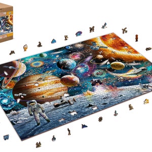Wooden Jigsaw Puzzle 2000 Pieces "space Odyssey" Starship Cosmos ...