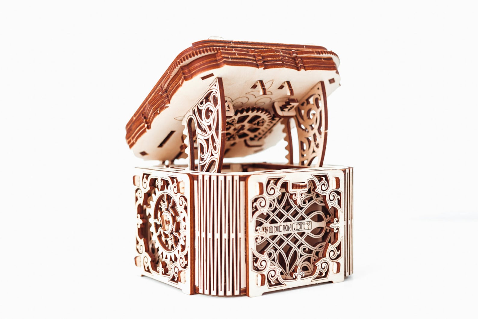 Puzzle 3D mystery Box Model Building Kits for Adults Wooden Model Kits ...