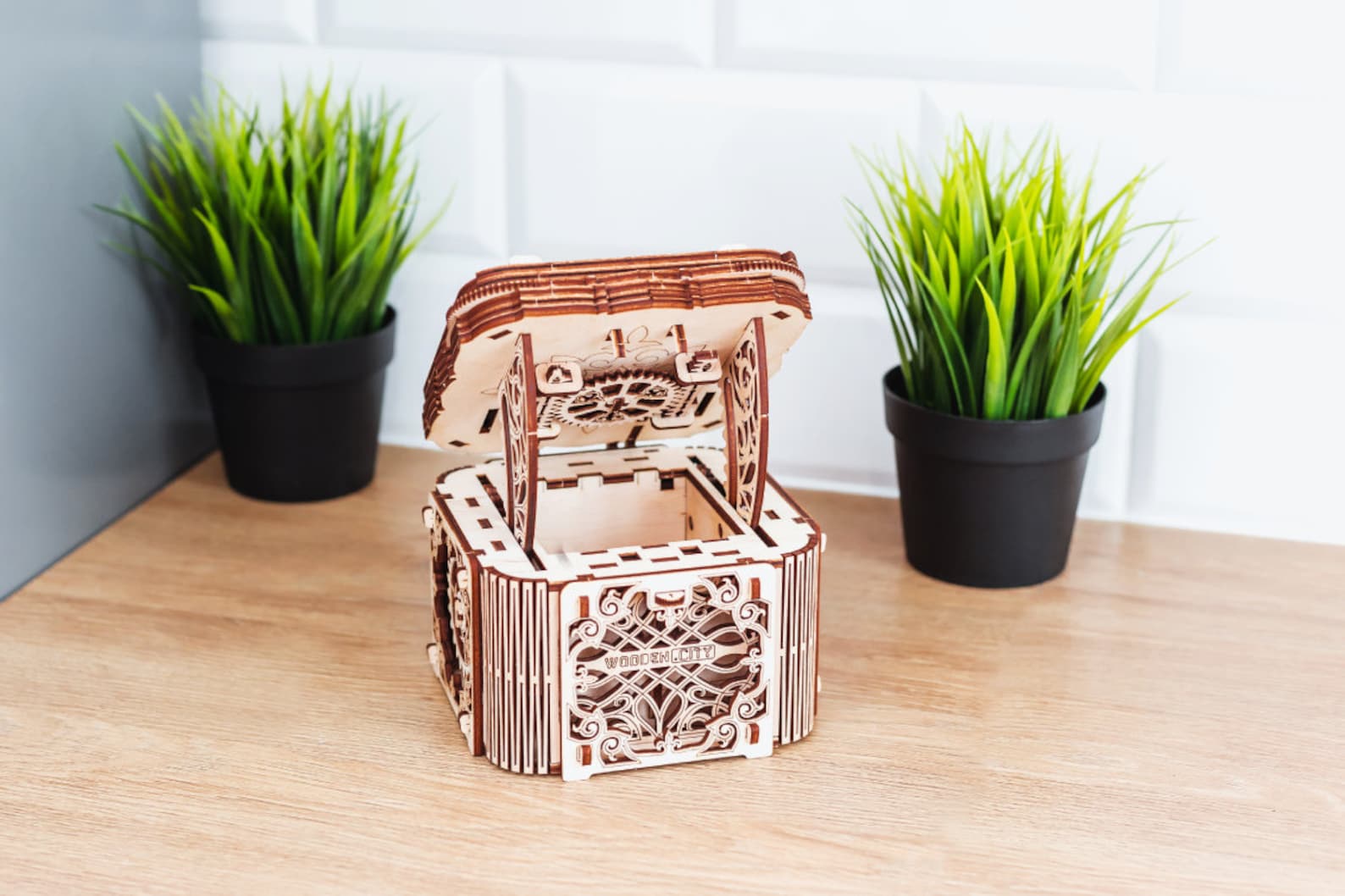 Puzzle 3D mystery Box Model Building Kits for Adults Wooden Model Kits ...