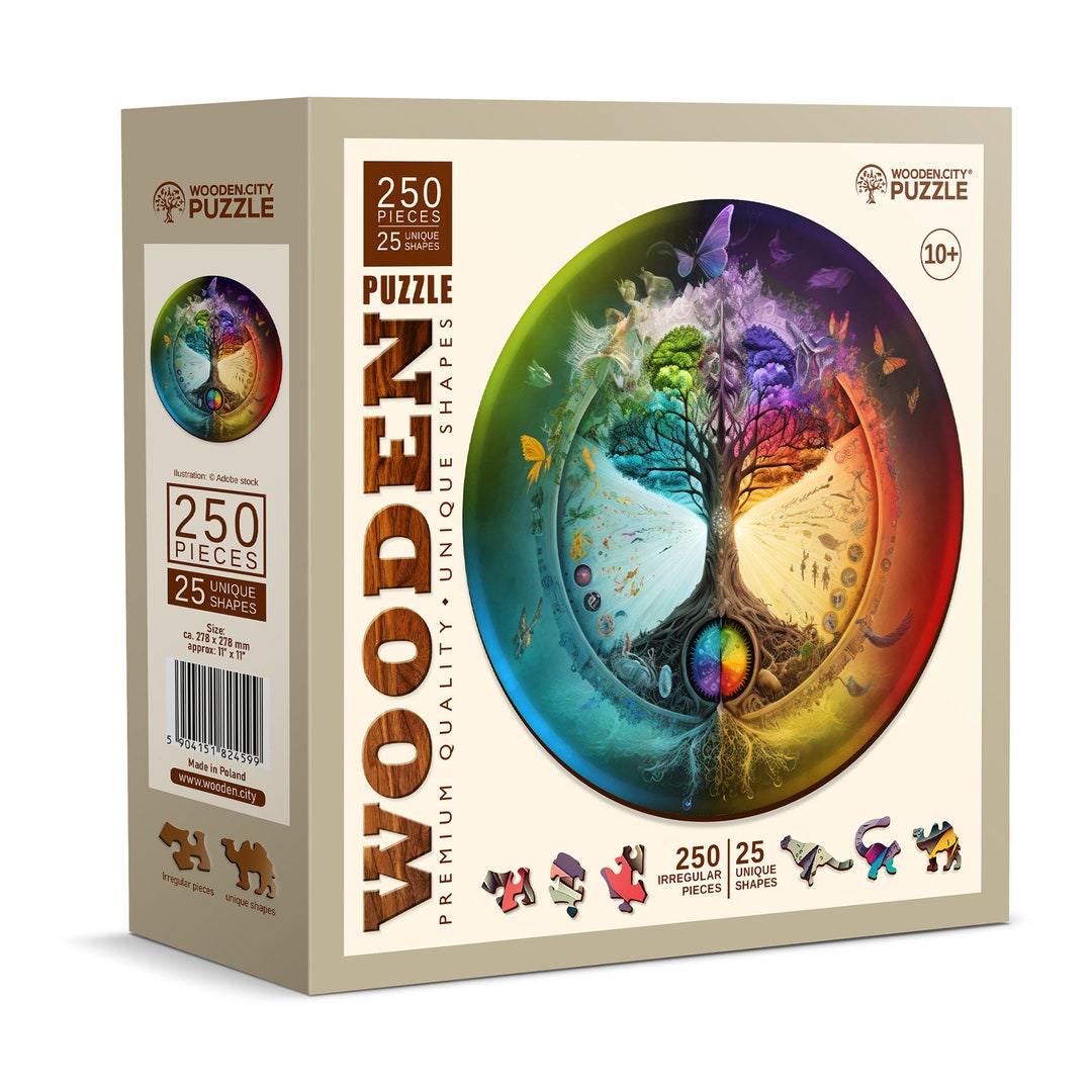 Wooden Puzzle Tree of Life 250 Pieces - Unique Unusual Jigsaw Puzzles ...